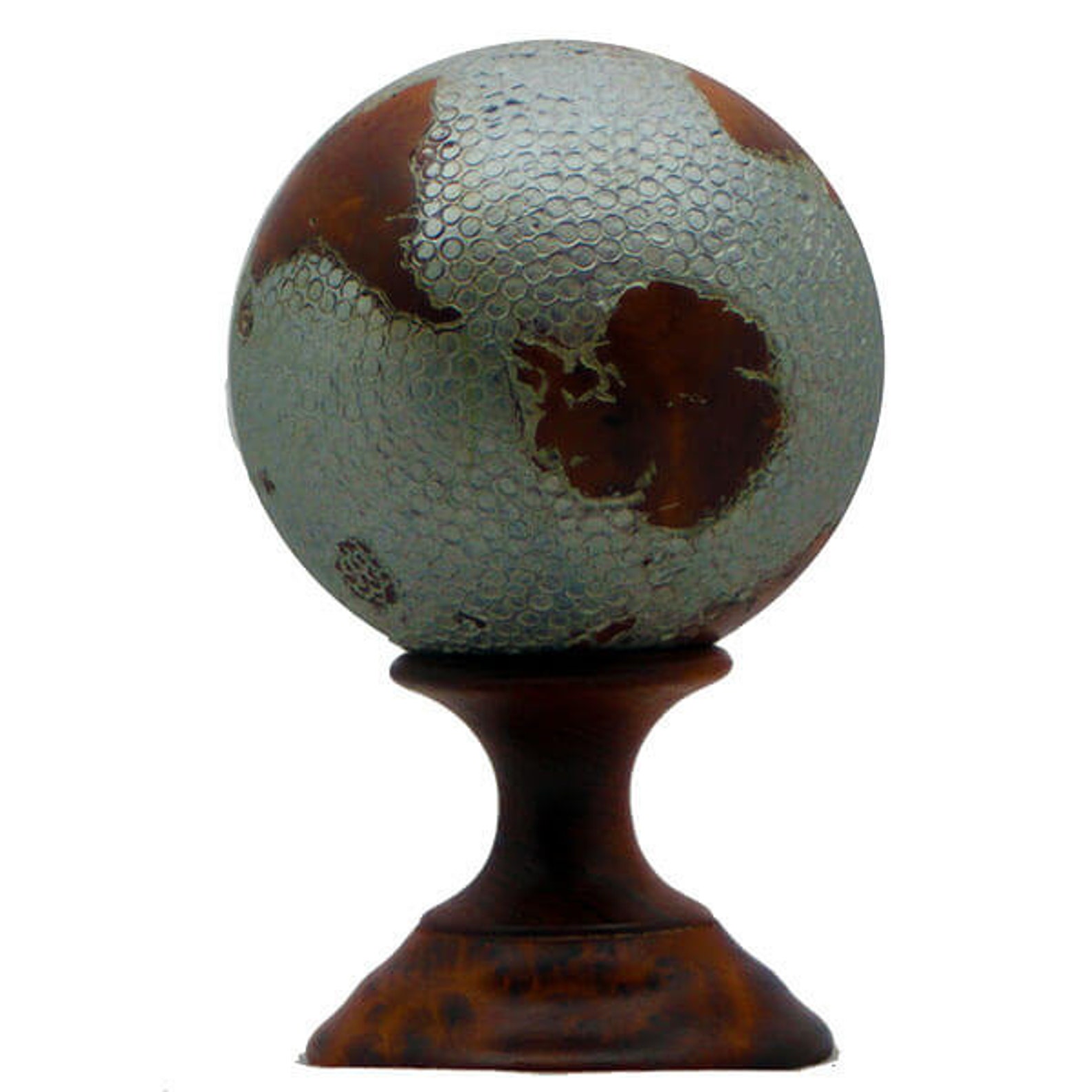 4.8 GLOBE 1001 Holes SILVER in Thuya Root With Root Support Handmade - Etsy