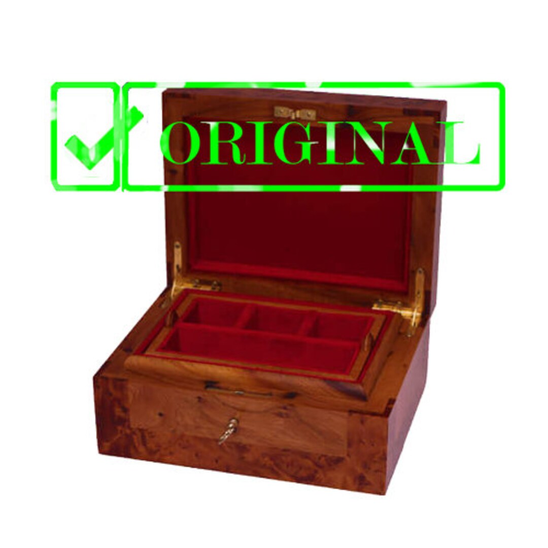 Large Wooden Box Engraved Inlay Wood Box With Hinged Lid - Etsy