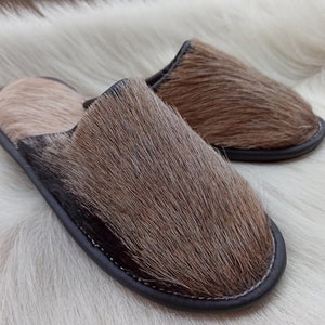 Goat Fur Slippers Unisex - Etsy