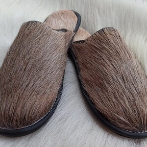 Goat Fur Slippers Unisex - Etsy