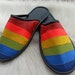 Rainbow Slippers-lgbt Slippers-gay Rainbow Pride Flag - Etsy