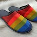 Rainbow Slippers-lgbt Slippers-gay Rainbow Pride Flag - Etsy