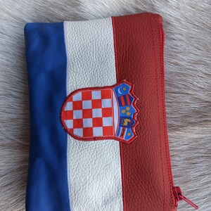 Croatian Leather Purse Croatian Flag Croatia Hrvatska Zastava Gift for ...