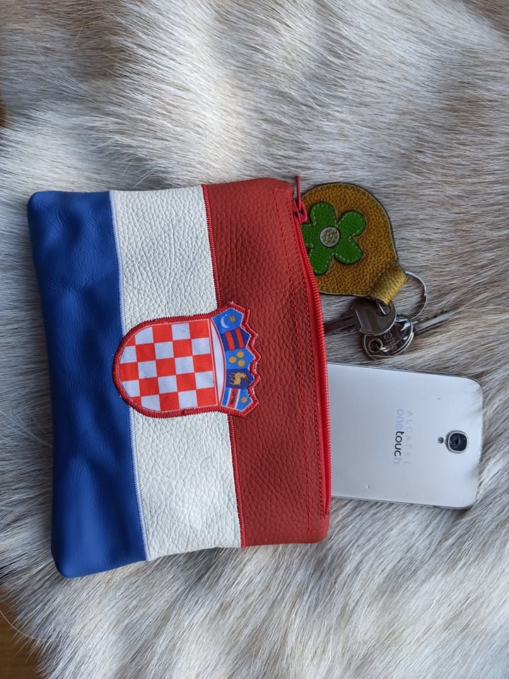 Croatian Leather Purse Croatian Flag Croatia Hrvatska Zastava - Etsy