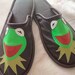 Kermit the Frog Leather Slippers - Etsy