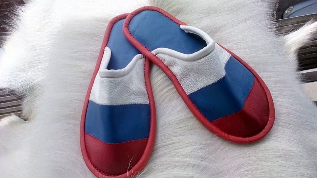 The Russian Flag-rusian Leather Slippers-russian Flag-flag of Russia ...