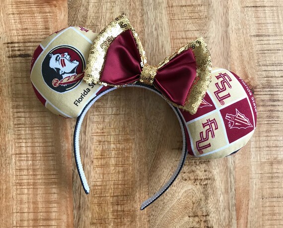 Florida State University Seminoles FSU Mickey Minnie Mouse - Etsy