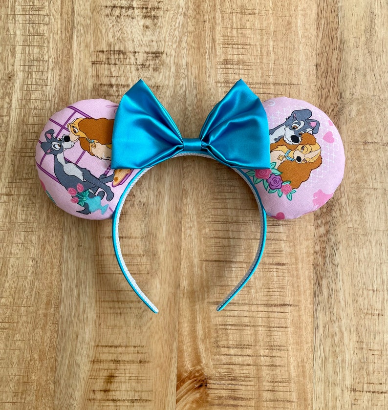 Lady and the Tramp Mickey Minnie Mouse Ears Head Band Headband - Etsy