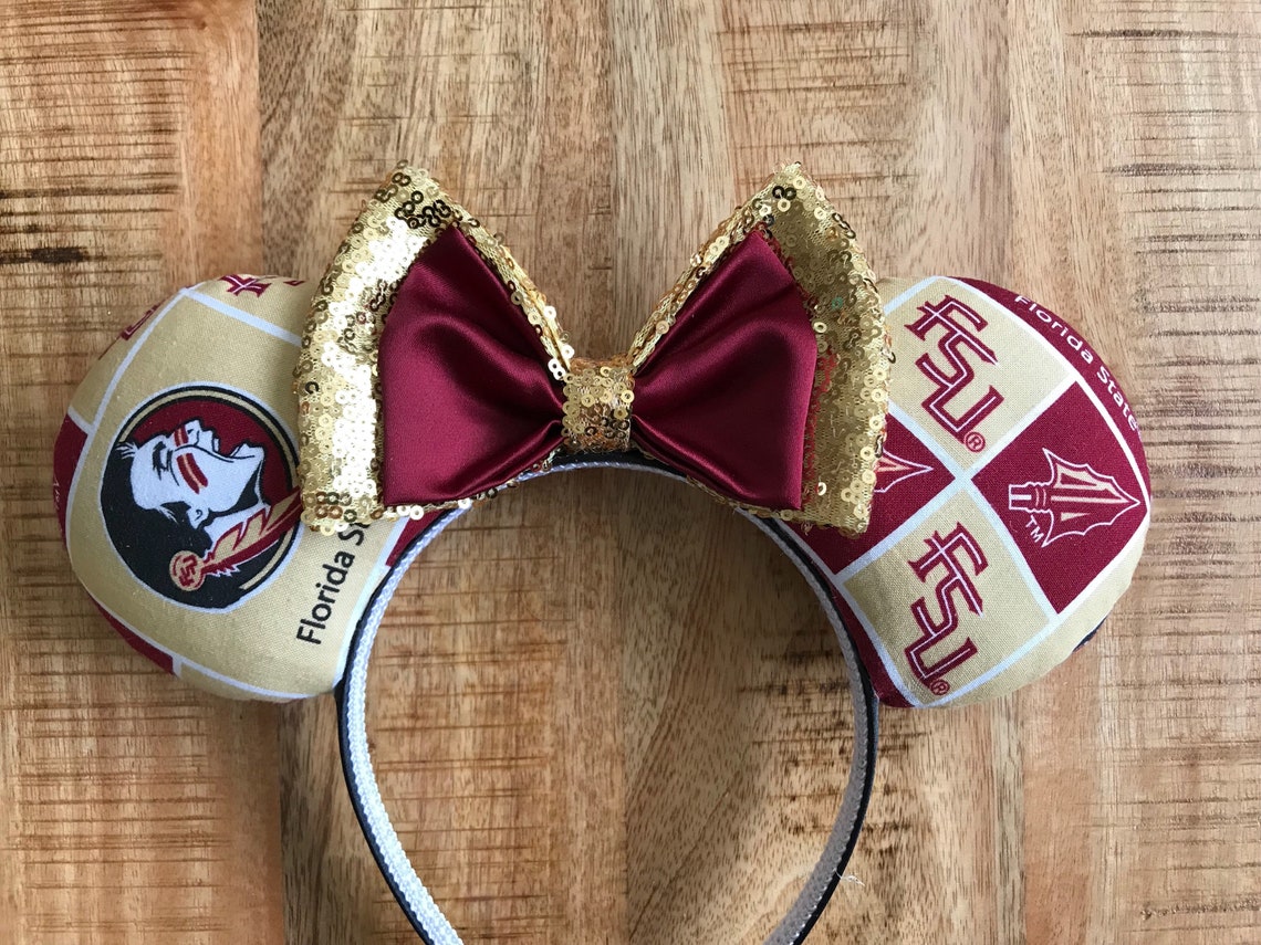 Florida State University Seminoles FSU Mickey Minnie Mouse - Etsy