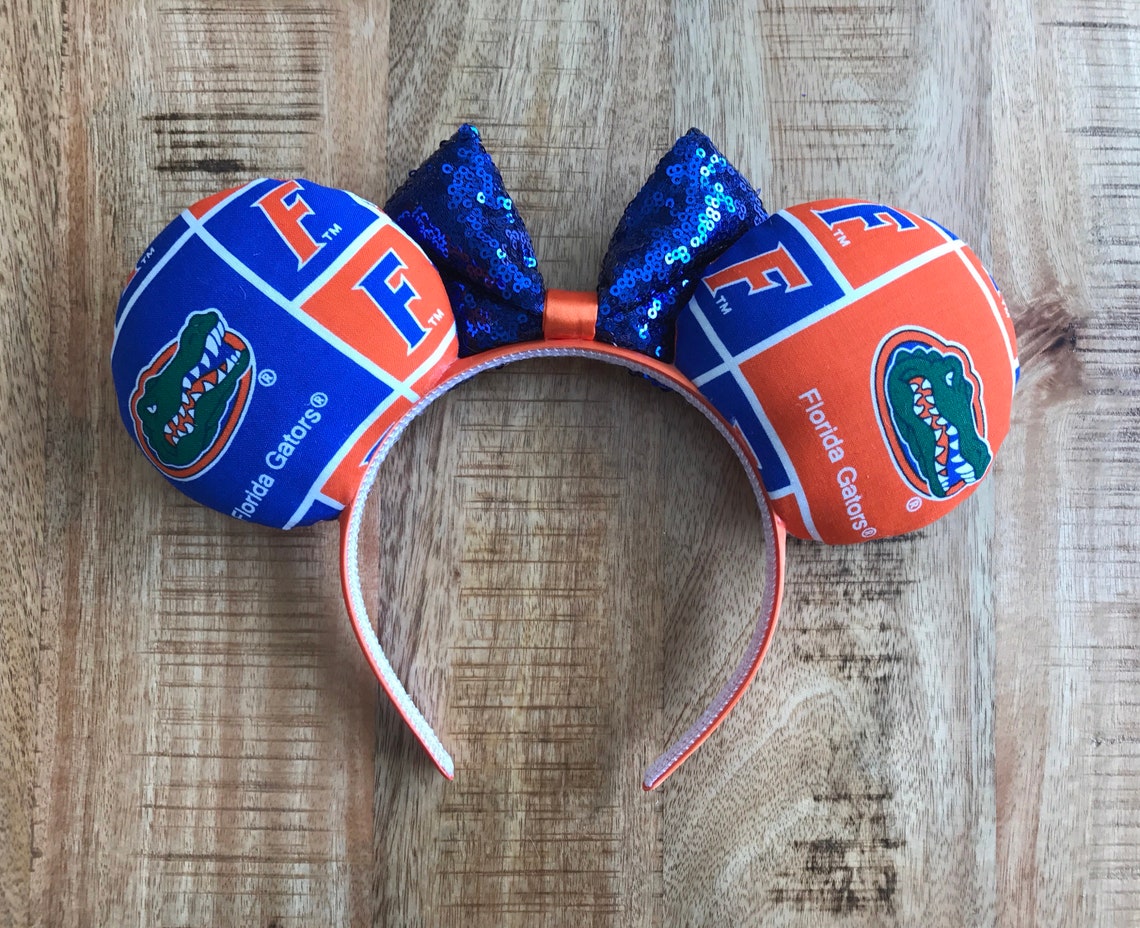 Florida Gators Mickey Minnie Mouse Ears University of Florida - Etsy