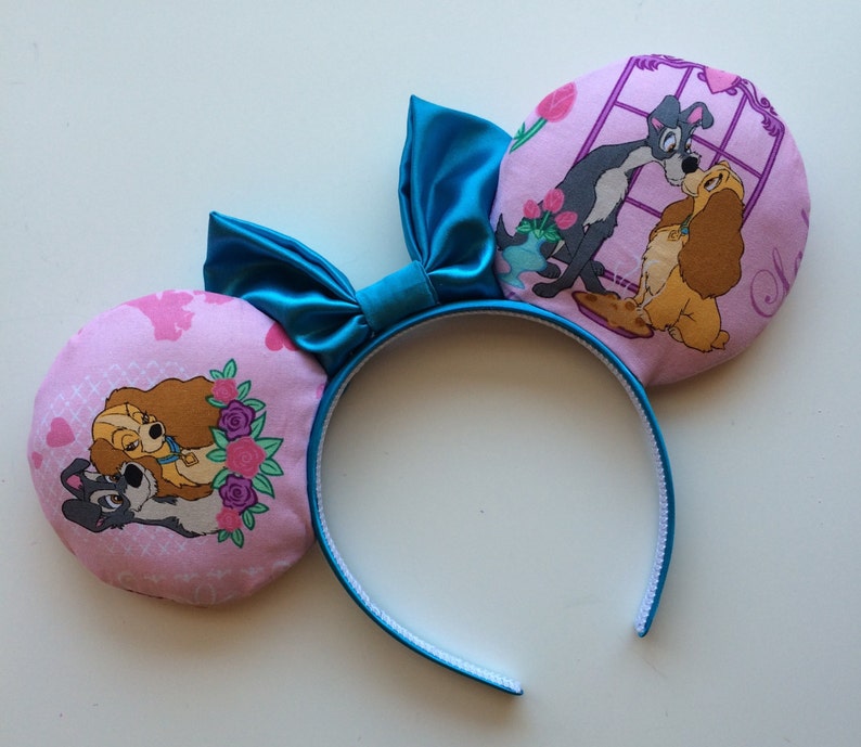 Lady and the Tramp Mickey Minnie Mouse Ears Head Band Headband - Etsy