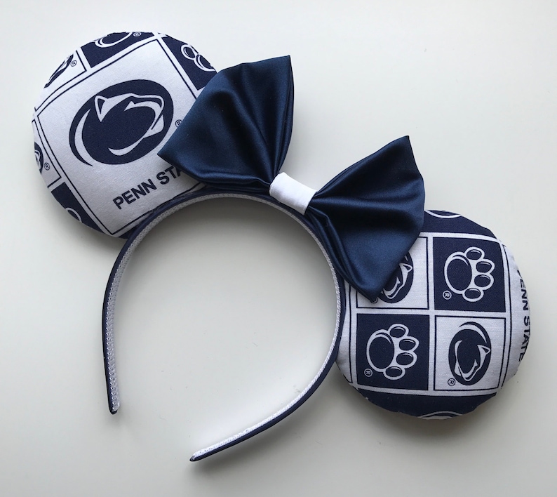 Penn State Nittany Lions Mickey Minnie Mouse Ears Pennsylvania | Etsy