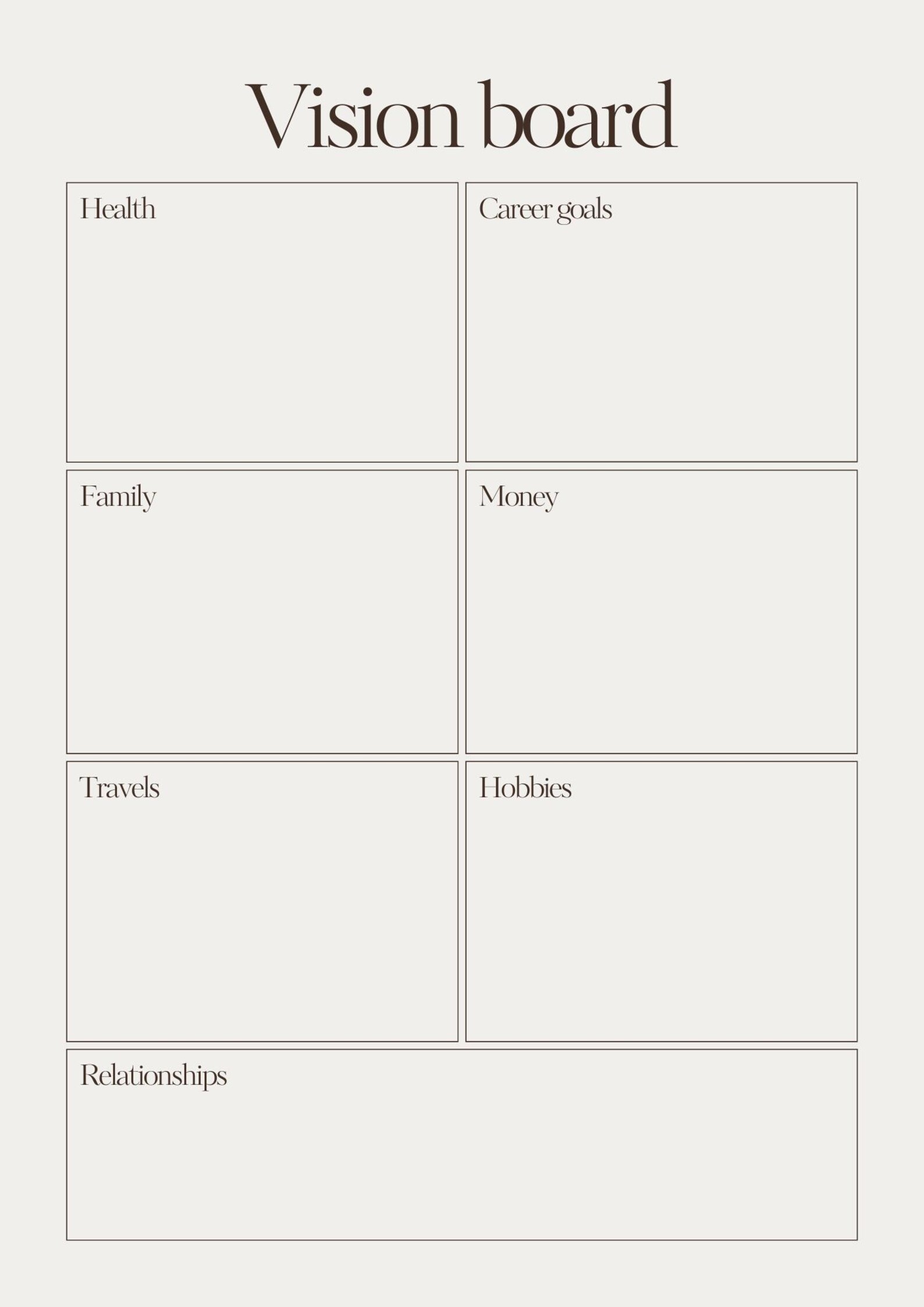 20pg Customizable Vision Board, Manifestation Journal, Goal Setter ...