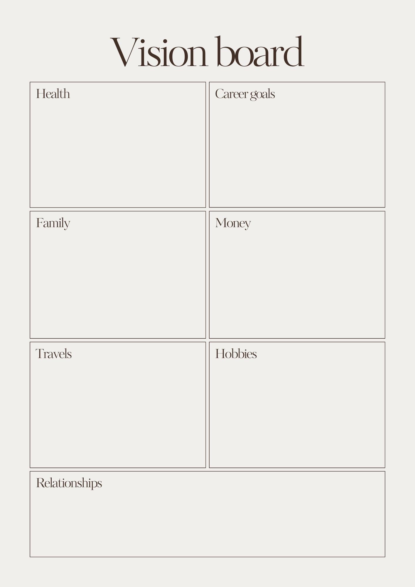 20pg Customizable Vision Board, Manifestation Journal, Goal Setter ...