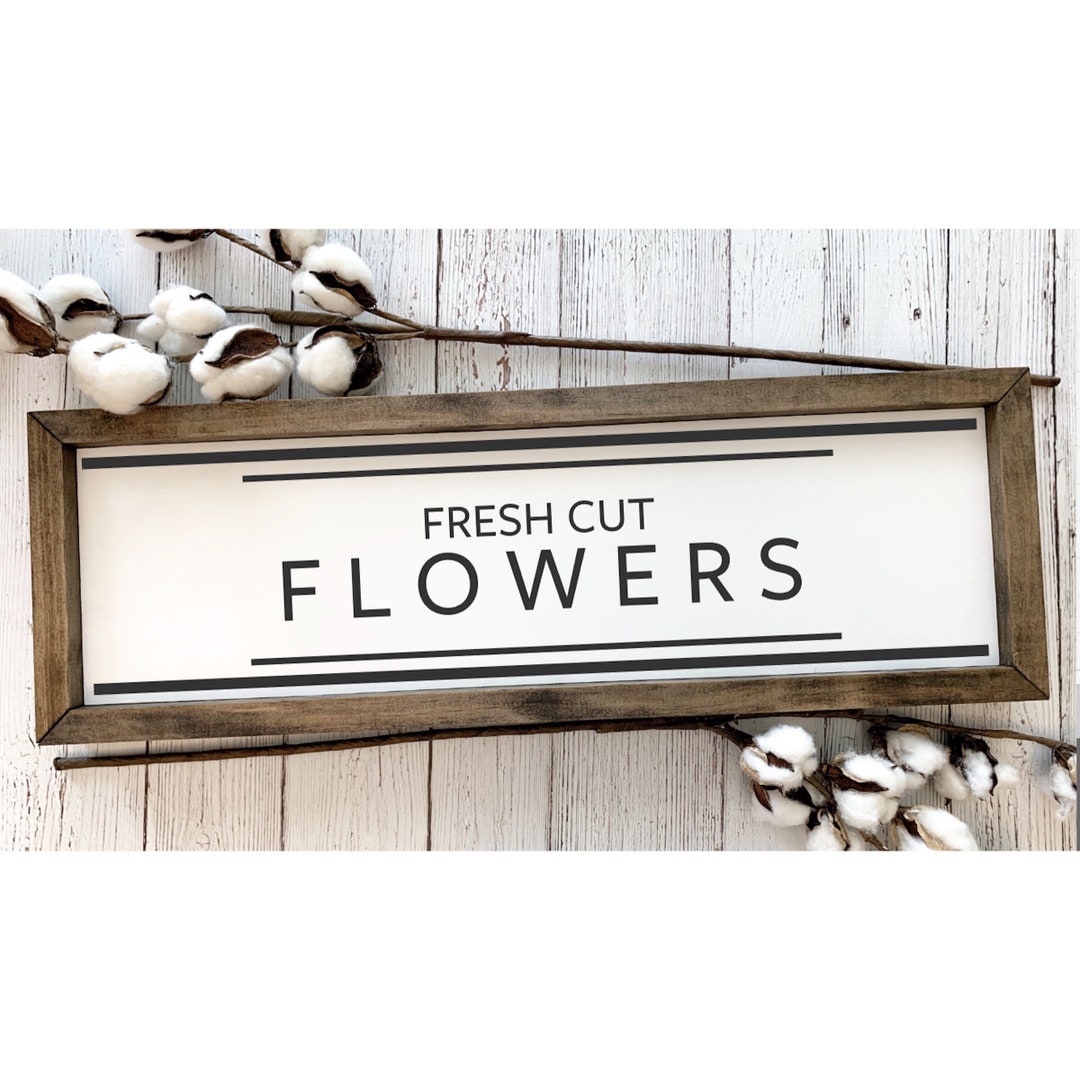 Farmhouse Sign for Spring Flower Shop Decor Rustic Home Decor ...