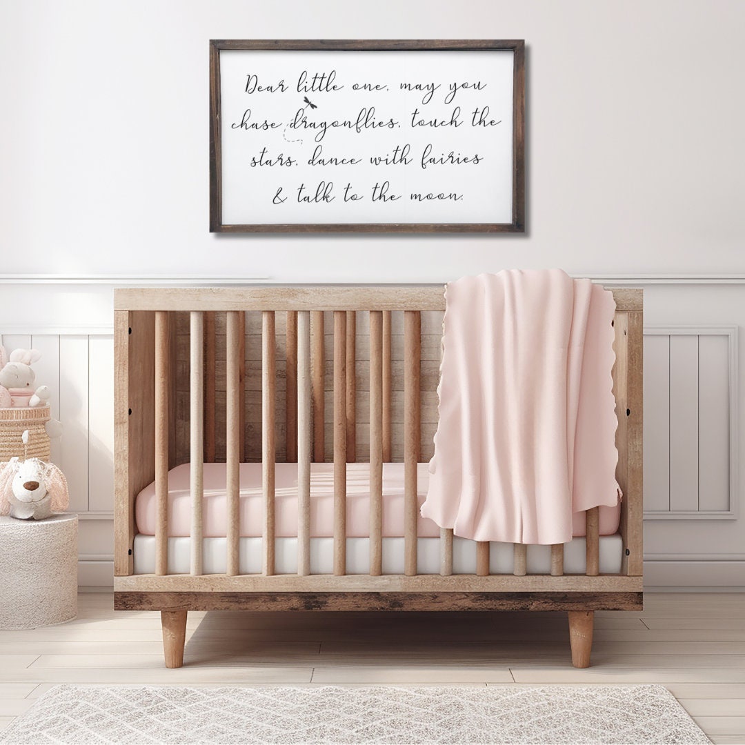 Sign for Over Baby Crib Child's Room Sign Boho Nursery Wall Decor ...
