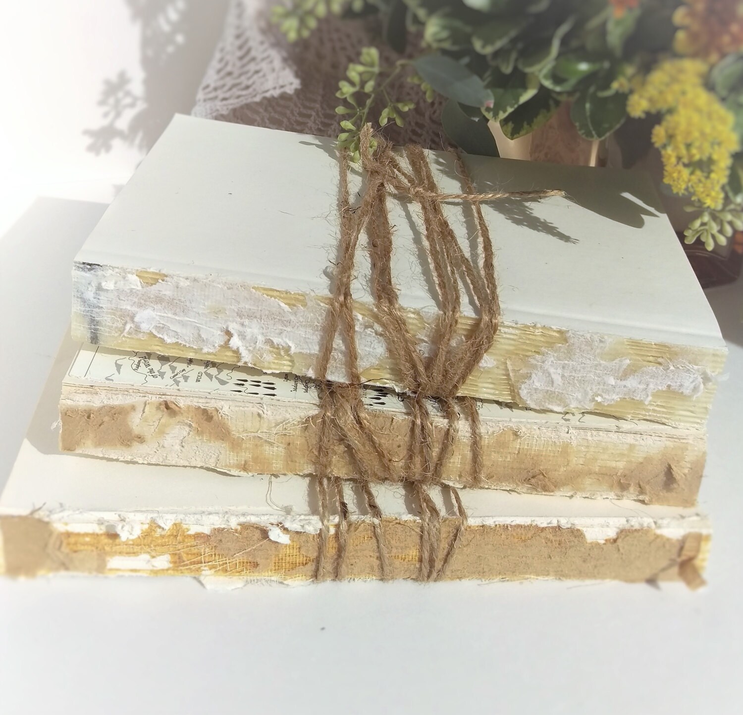 Unbound Book Bundle Old Books Wrapped in Twine Set of 3 - Etsy