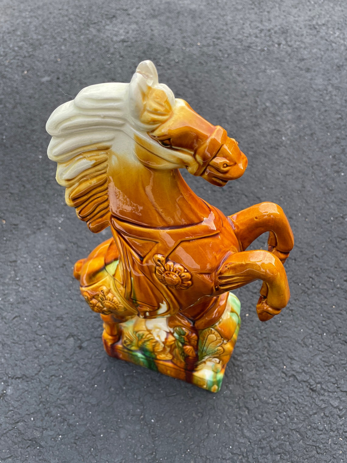 Rare Tang Dynasty, Sancai-glazed Ceramic Horse. Tang Style Horse ...