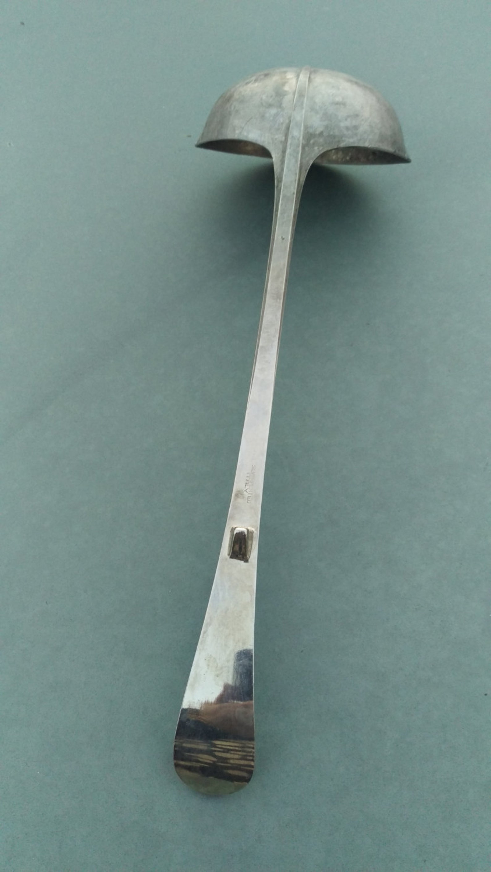 Antique Silver Plated Ladle Has a Lovely Pantina, Etched and Marked ...