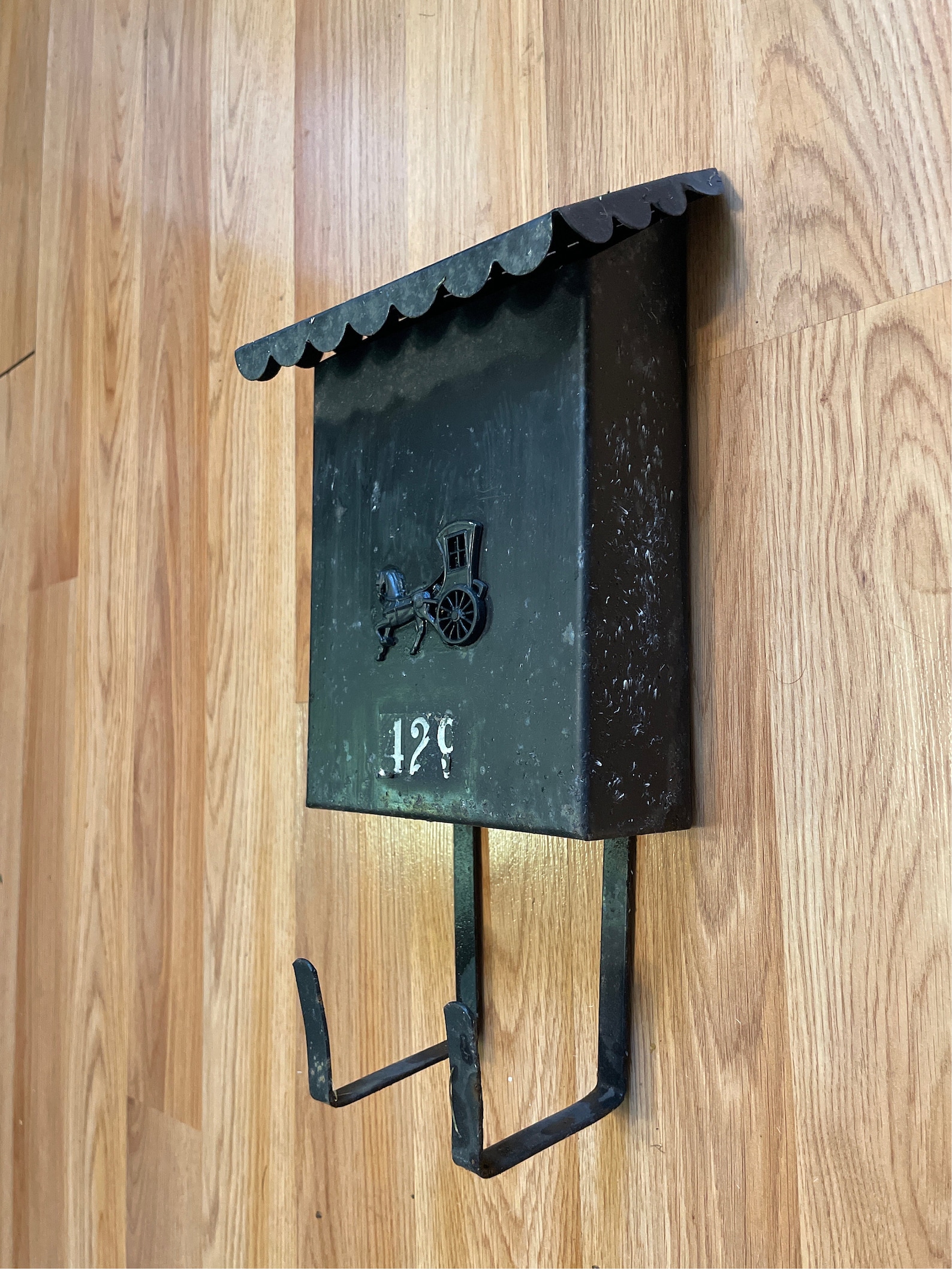 Mailbox, 980 Design, Equestrian, Horse and Buggy, Weathered, Outdoor ...