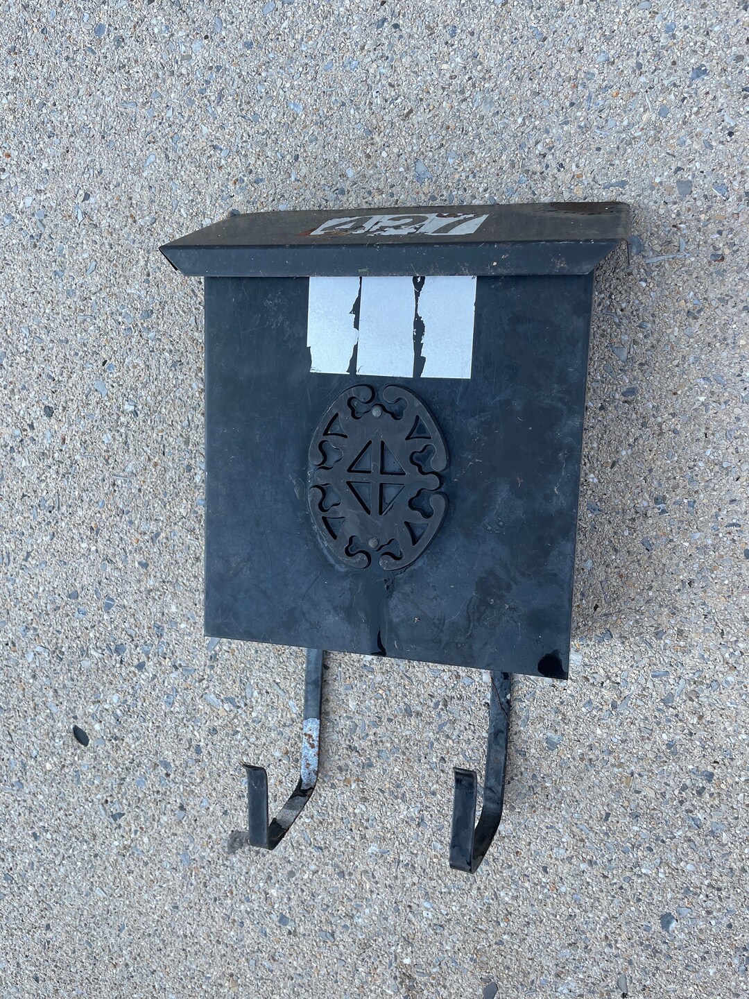 Mailbox With 1980 Design, Weathered, Outdoor Quality, Rectangular Metal ...
