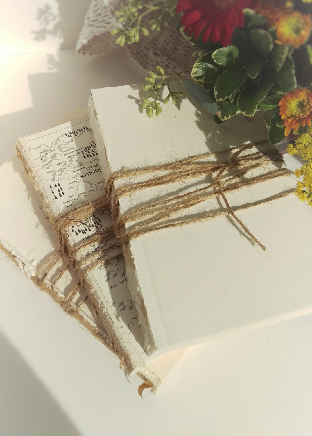 Unbound Book Bundle Old Books Wrapped in Twine Set of 3 - Etsy