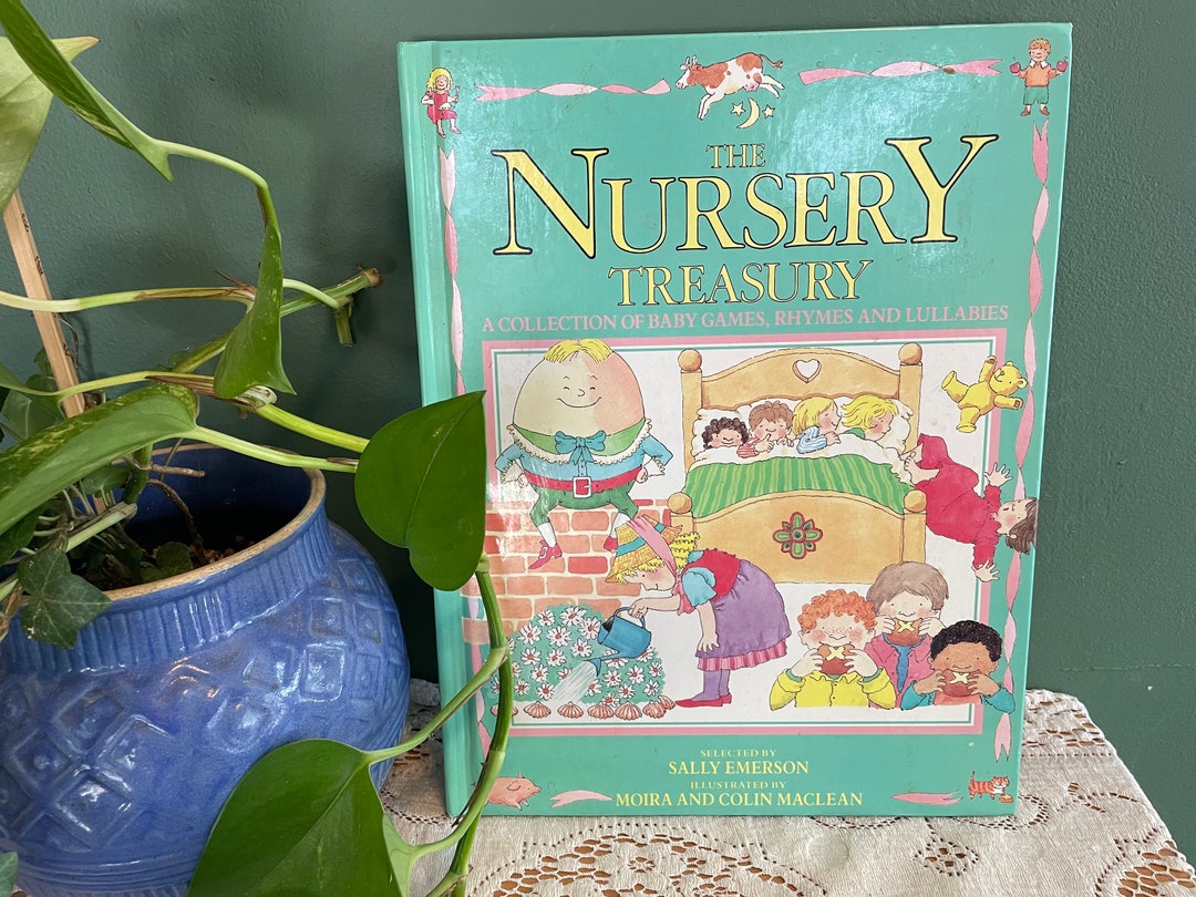 The Nursery Treasury Vintage Book Baby Games Rhymes and Lullabies - Etsy