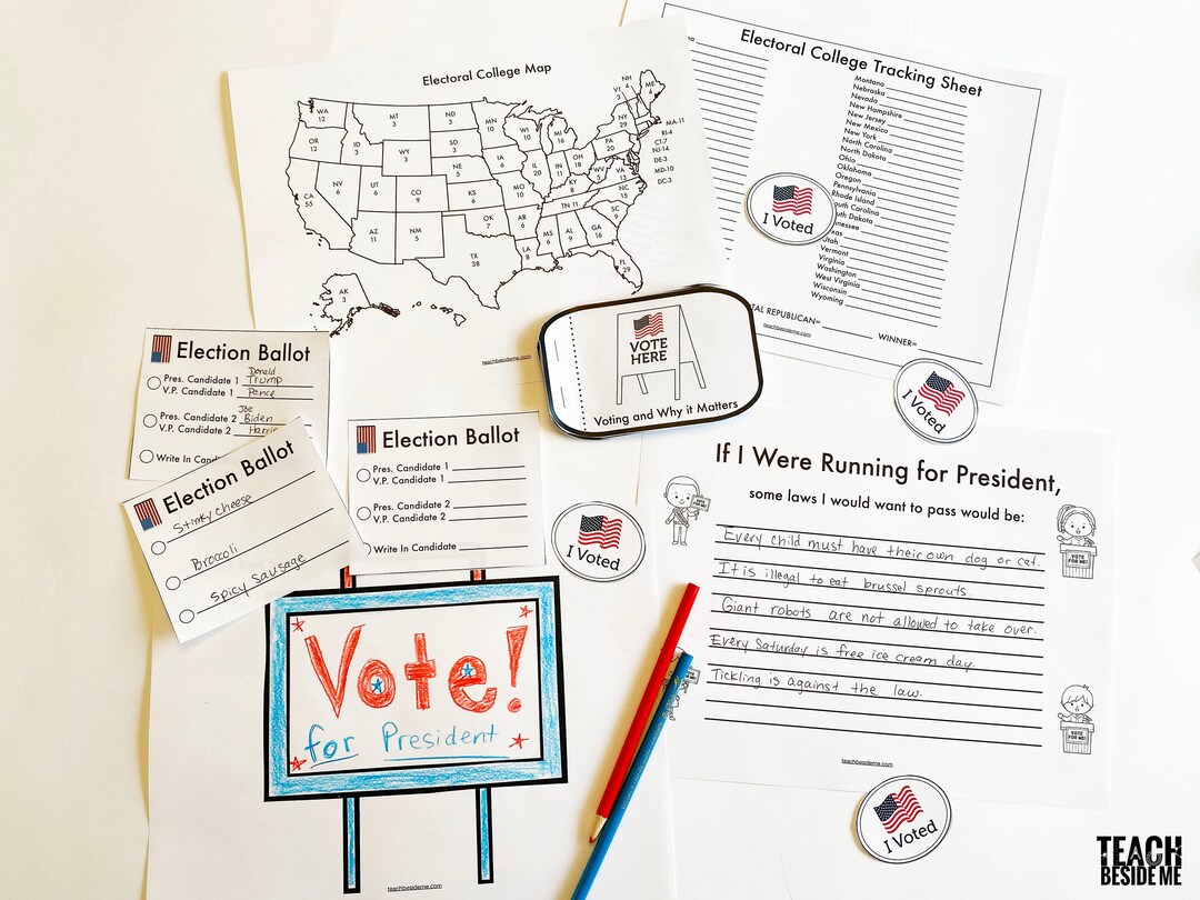Presidential Election Voting Lesson for Kids - Etsy