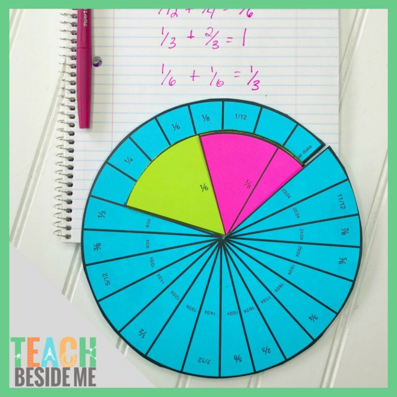 Fraction Addition Dial Etsy fraction-addition-dial-etsy