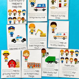 Community Helpers Printables for Reading and Writing - Etsy