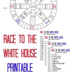 Race to the White House- Presidential Election Game - Etsy
