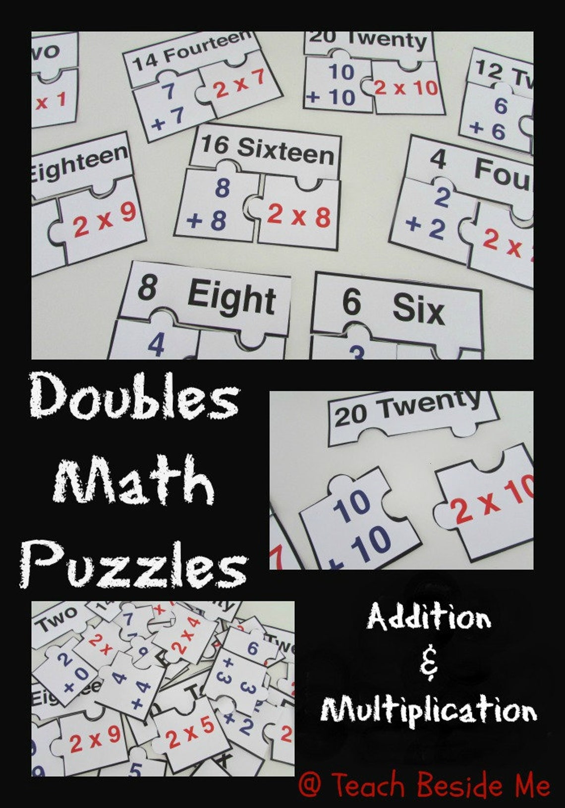 Doubles Math Puzzles - Etsy