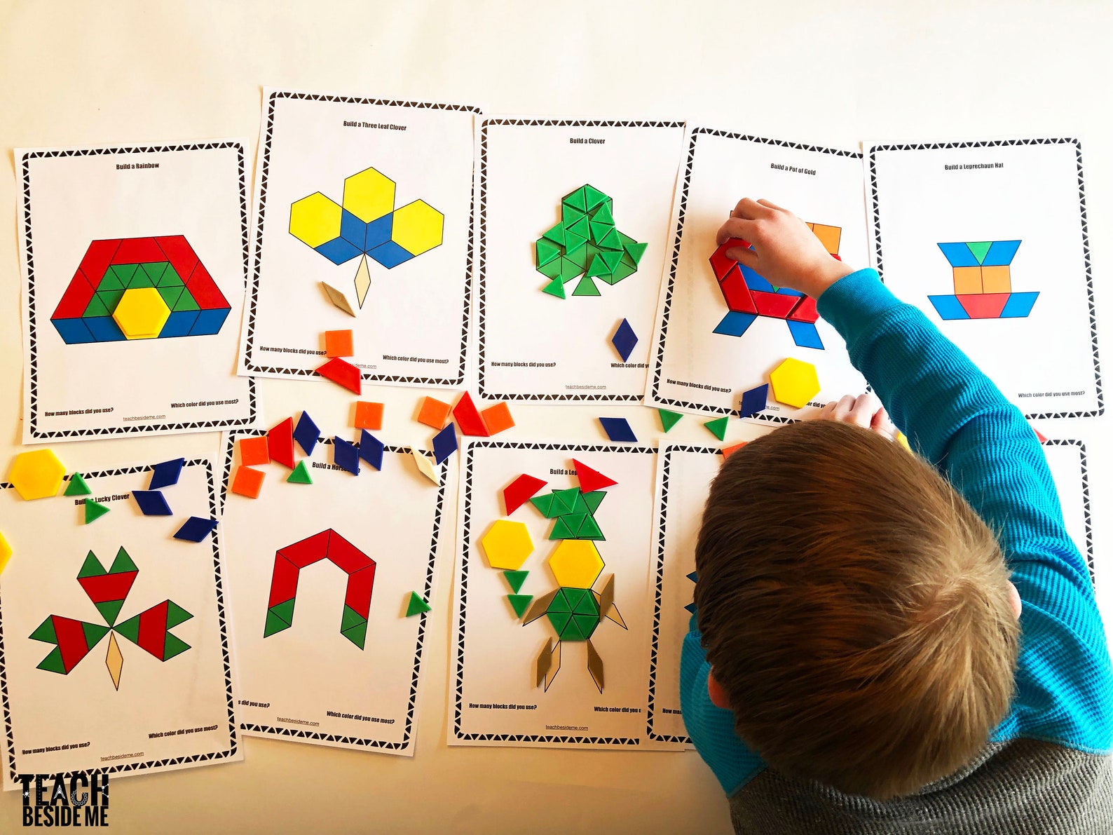 St. Patrick's Day Pattern Block Mats - Etsy