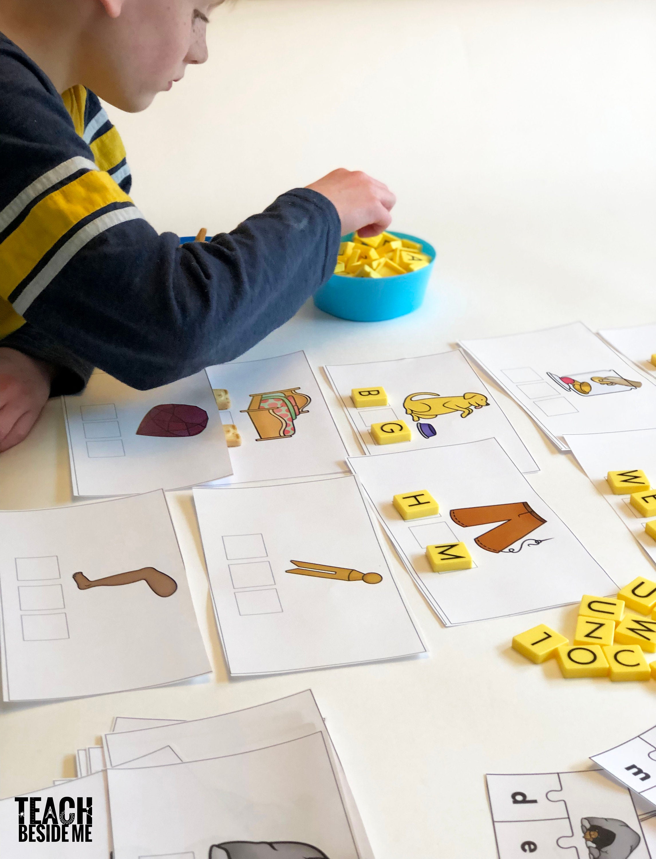 Short E CVC Word Cards and Puzzles - Etsy