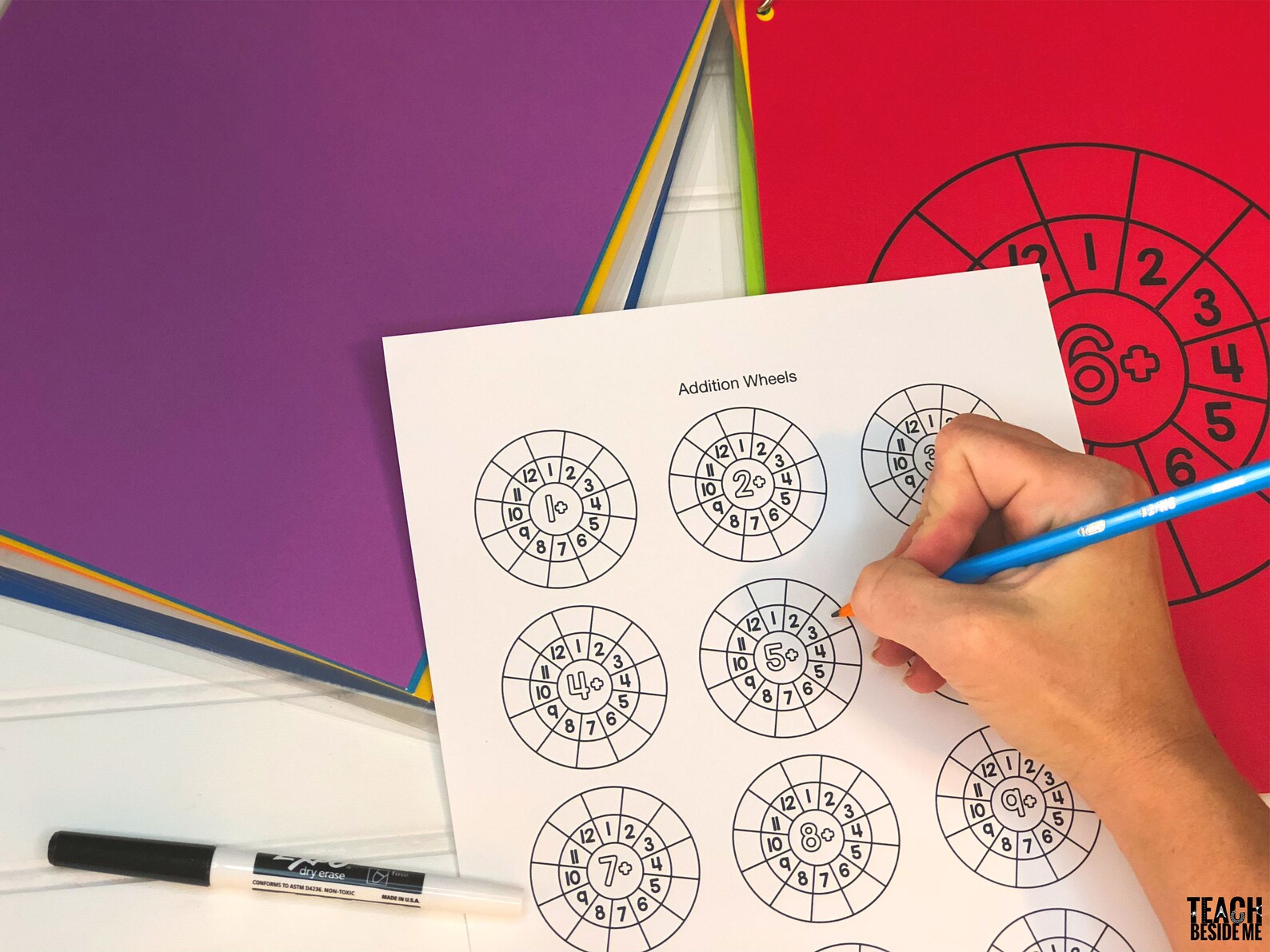 Math Addition Wheels - Etsy