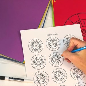 Math Addition Wheels - Etsy