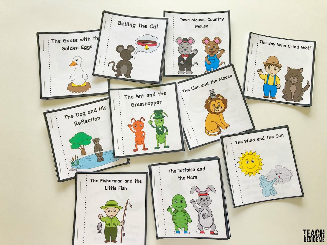 Aesop's Fables Mini Books - Etsy