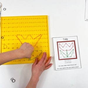 Spring Geoboard Activity Cards - Etsy