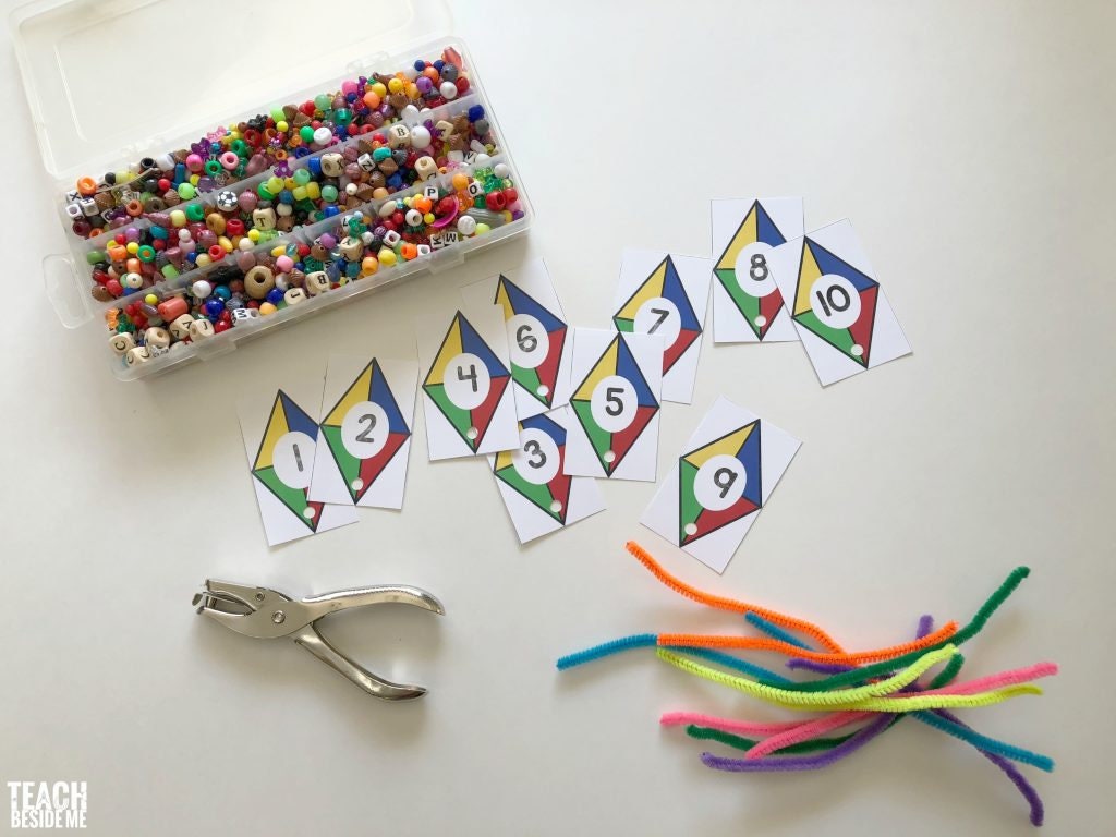 Preschool Math- Kite Themed Counting - Etsy