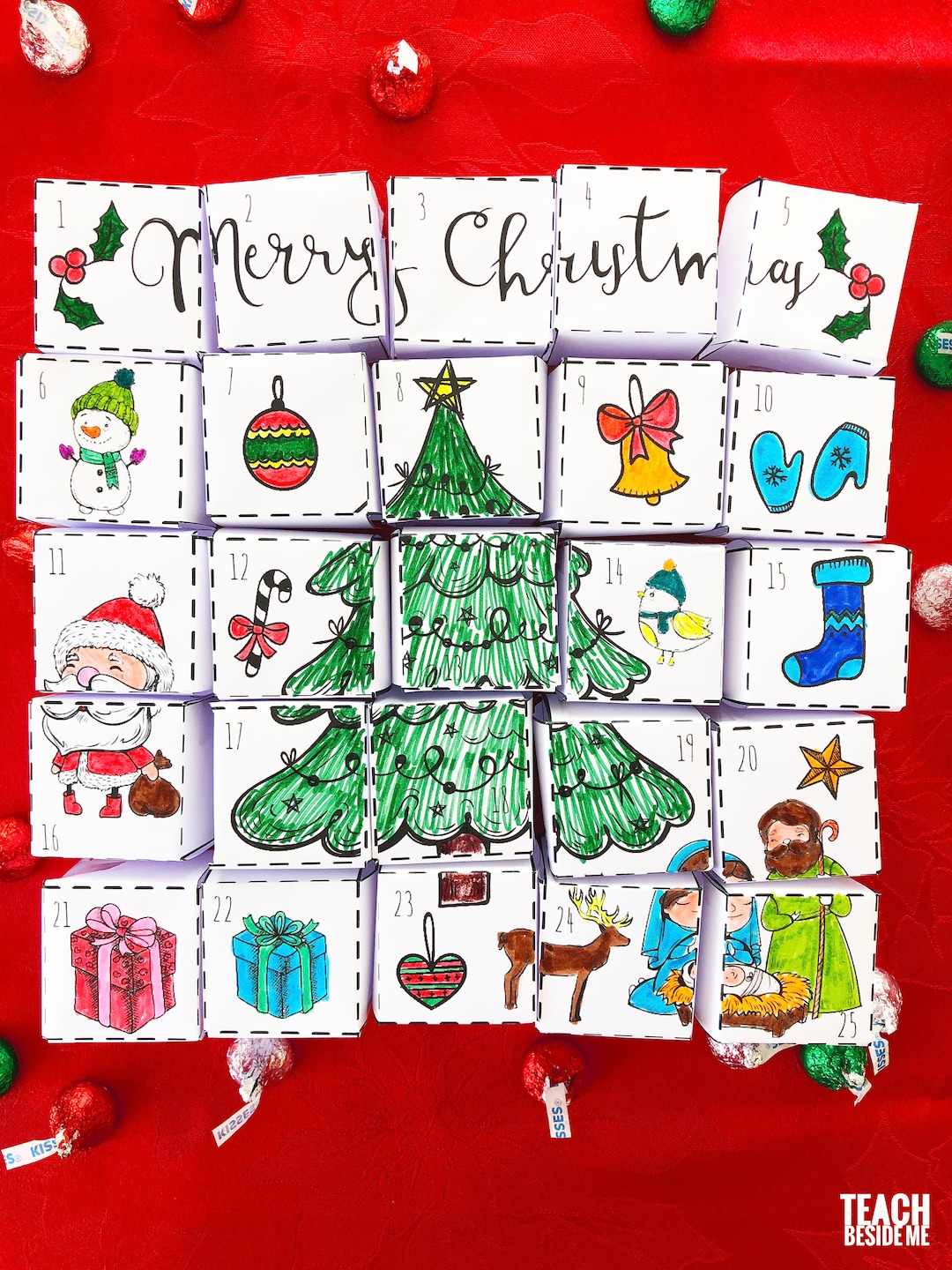 Christmas Puzzle Cube Advent - Etsy