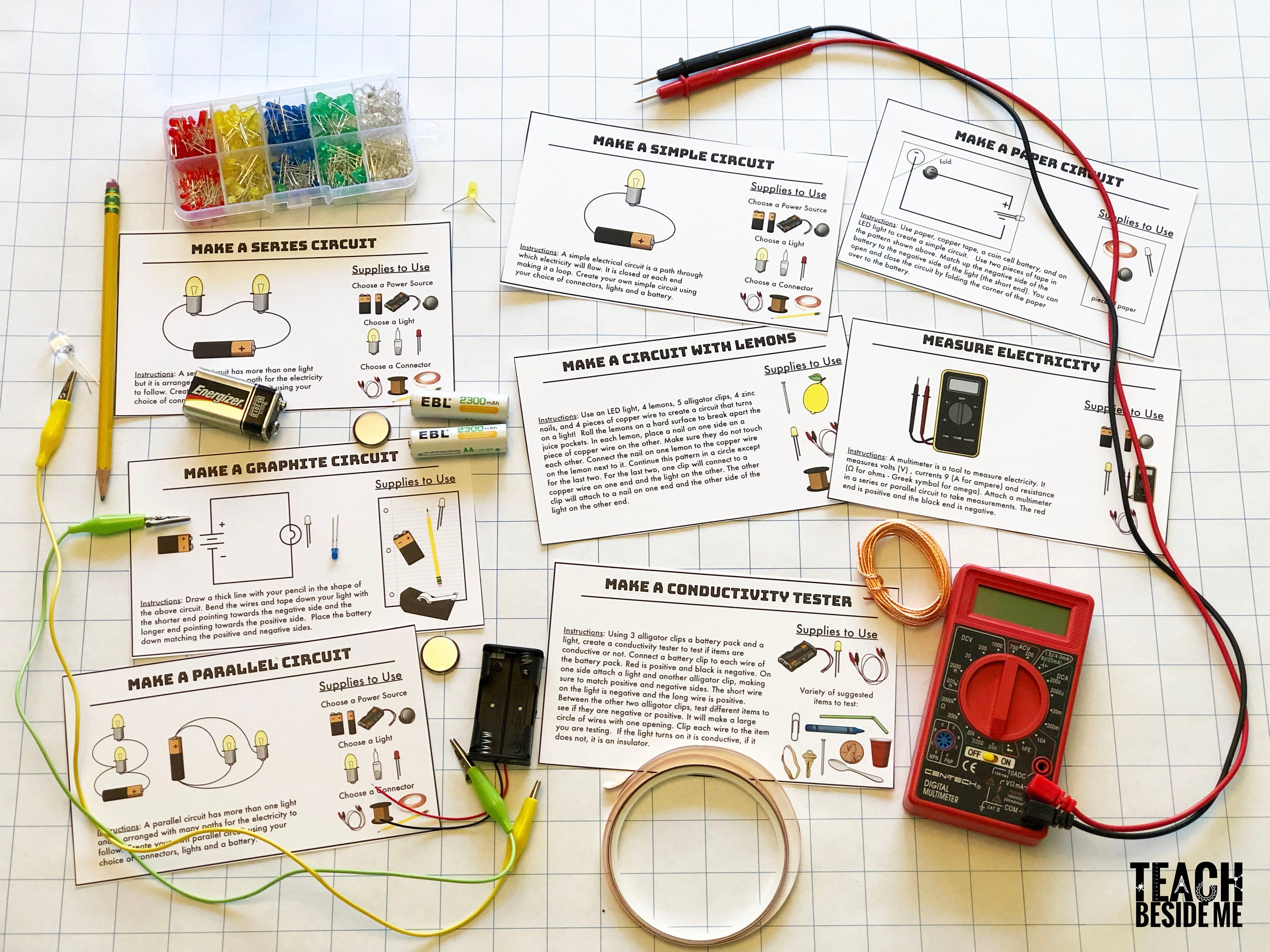 Building Electric Circuits STEM Challenge Cards - Etsy