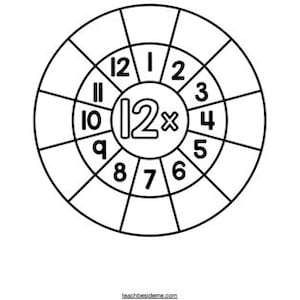 Multiplication Wheels - Etsy