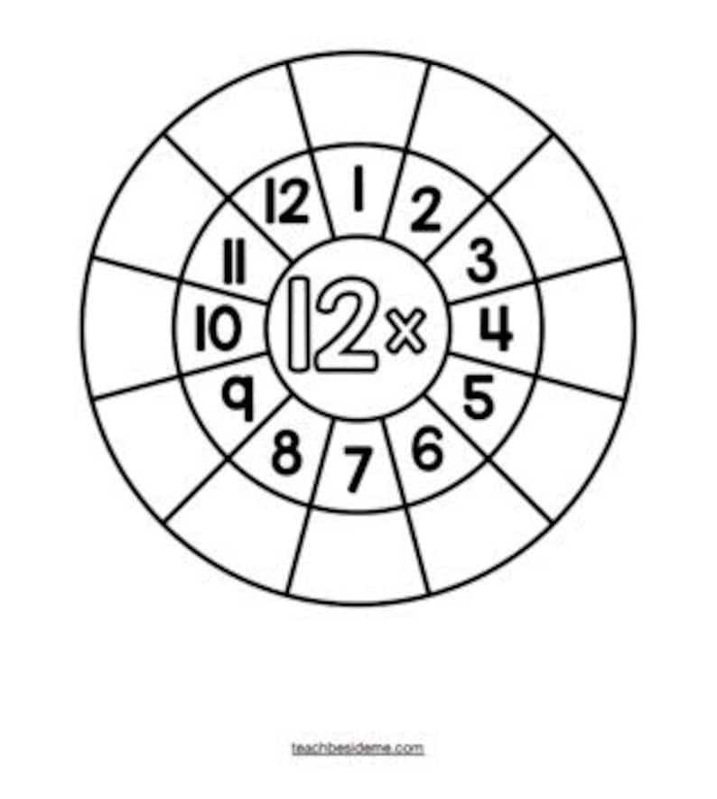 Multiplication Wheels - Etsy