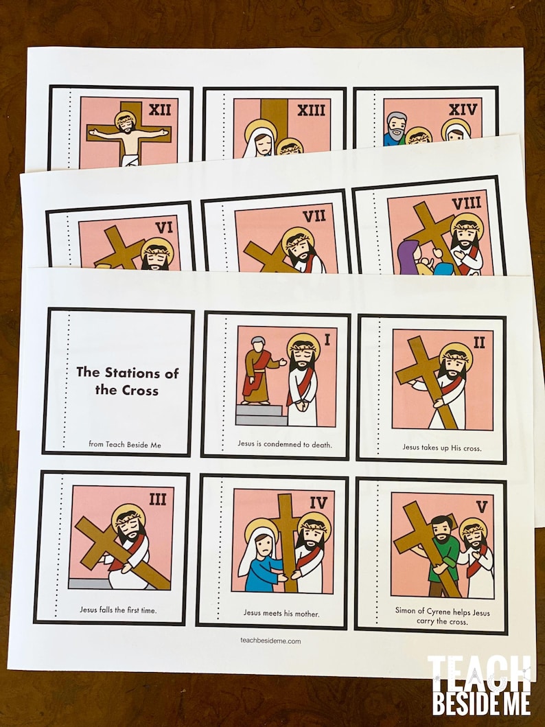 Stations of the Cross Mini Book - Etsy
