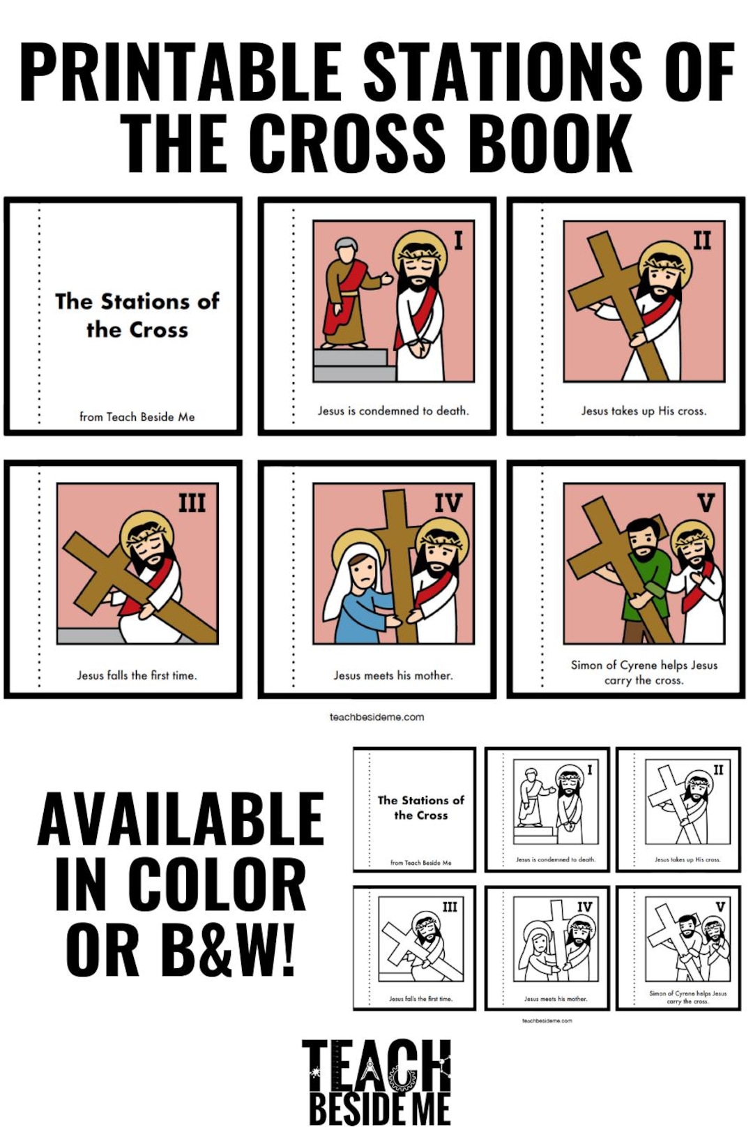 Stations of the Cross Mini Book - Etsy