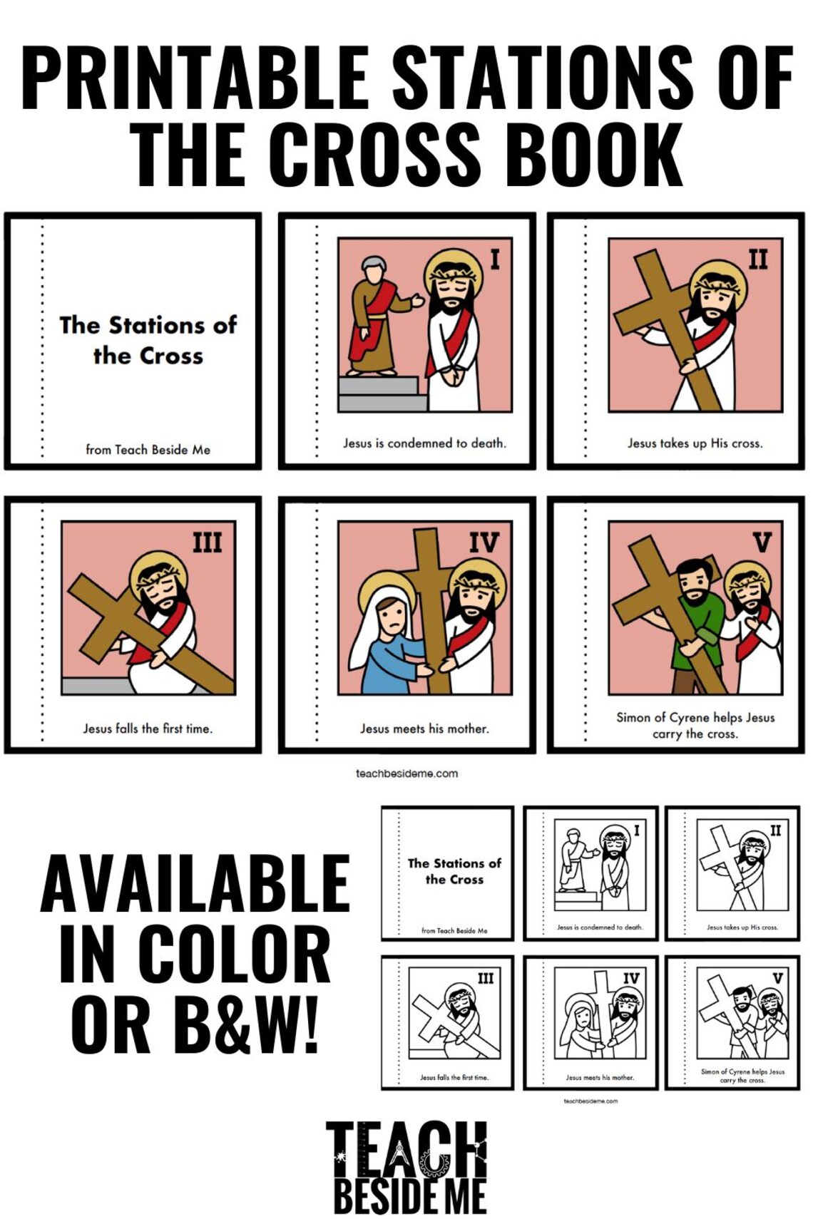 Stations of the Cross Mini Book - Etsy