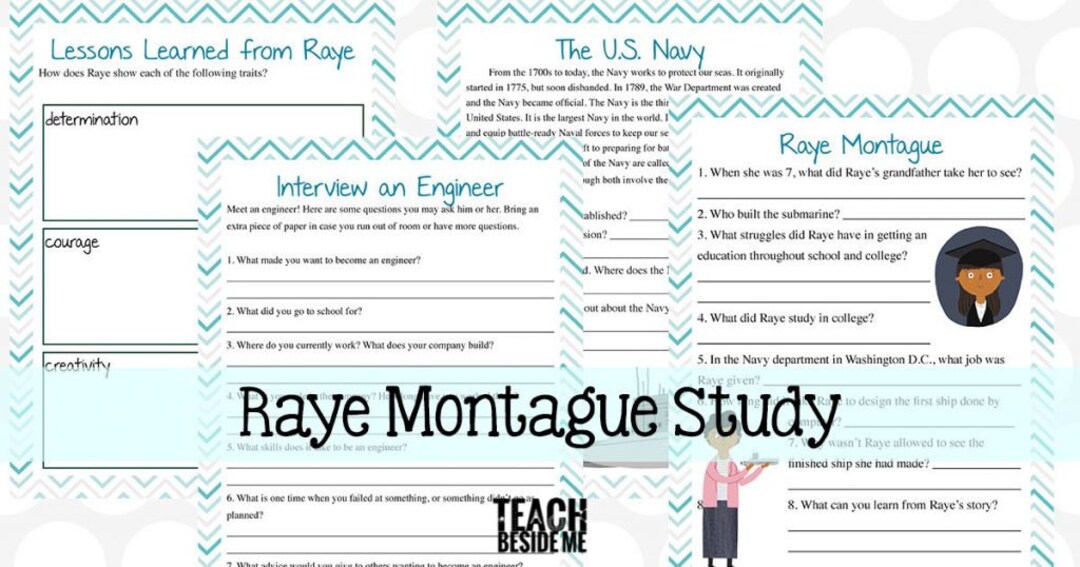 Raye Montague Lesson ~ Women in STEM - Etsy