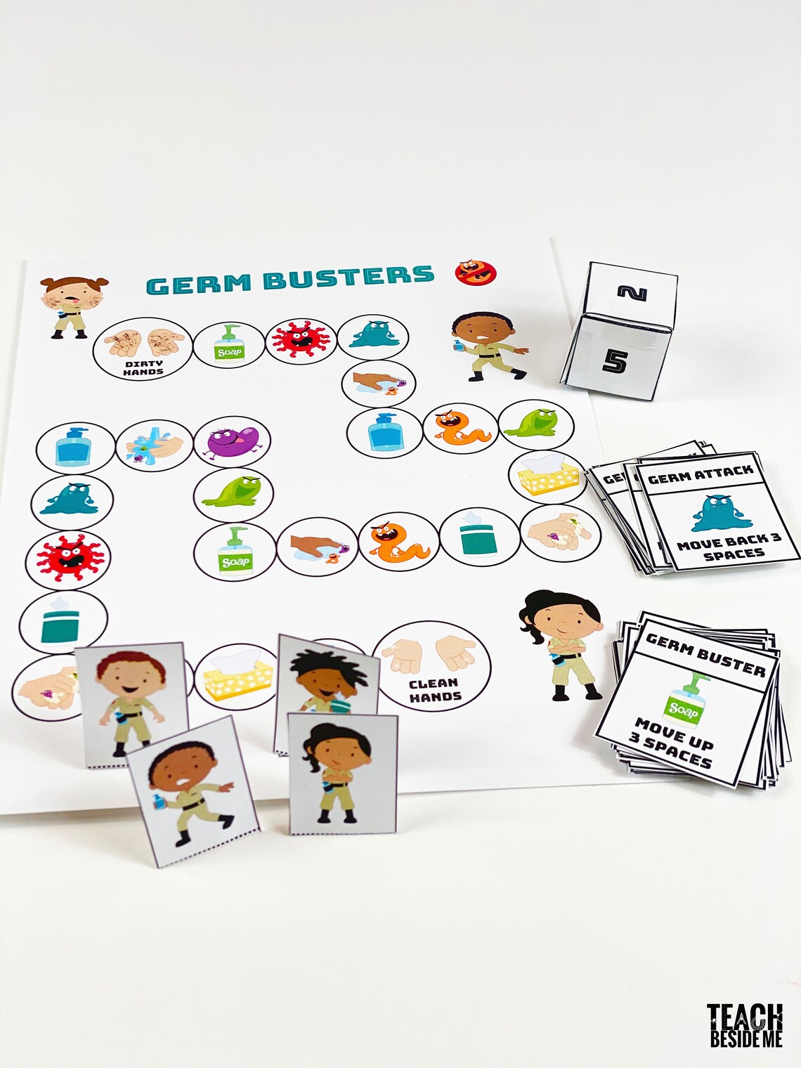 Germ Busters Hand Washing Game for Kids - Etsy Ireland