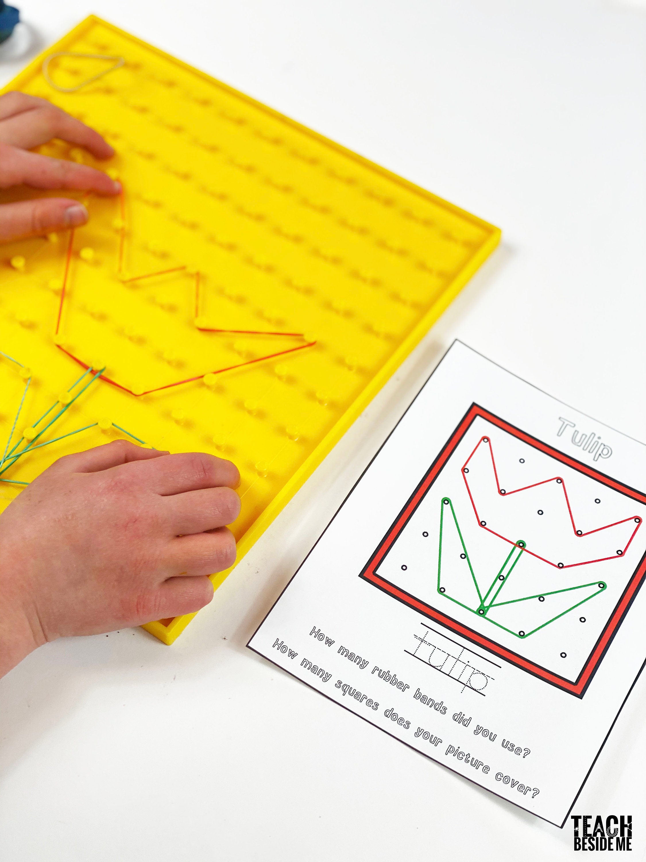 Spring Geoboard Activity Cards - Etsy