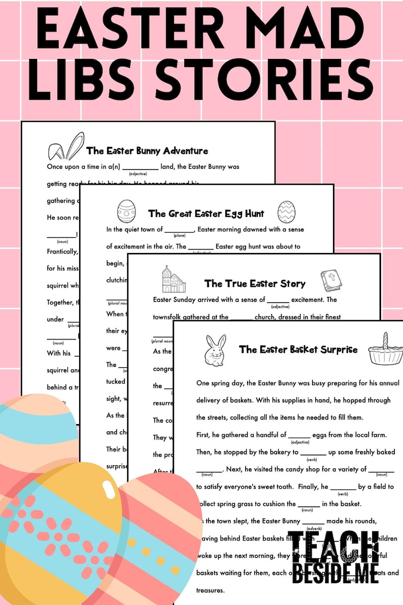 Easter Mad Libs Stories - Etsy